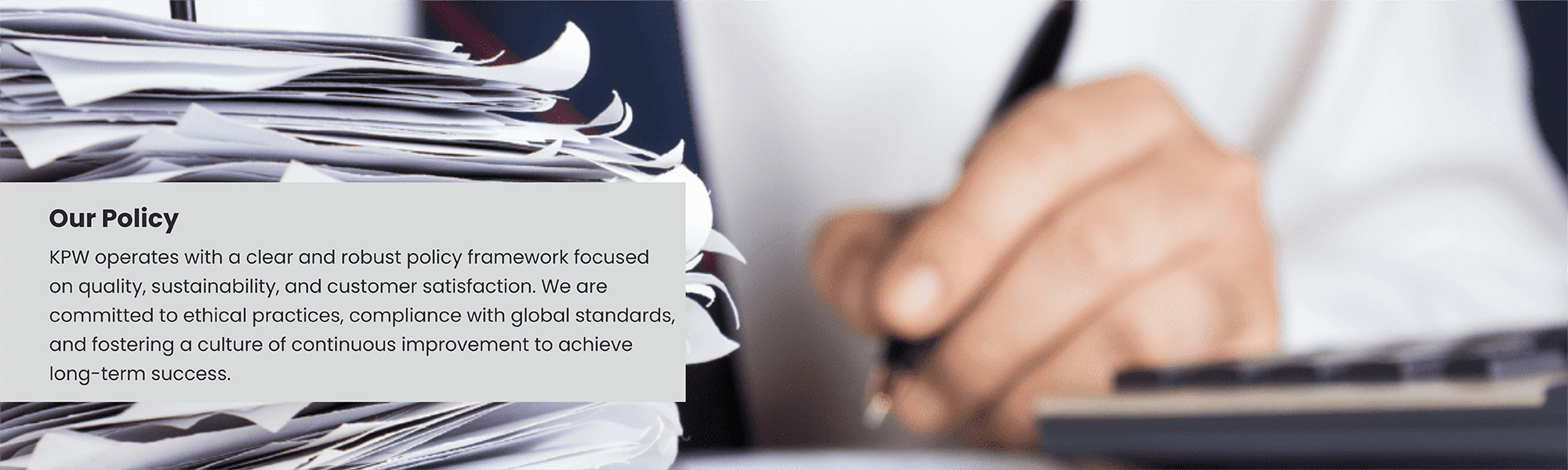 Quality Policy | Kolte Pressing Works